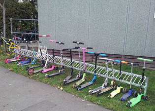 Children's Scooter Storage Racks For Schools